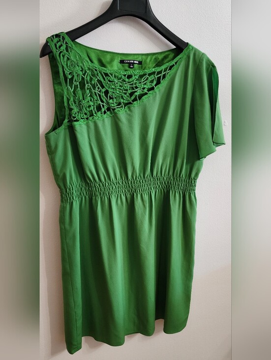 Gianni Bini | Dresses | Gianni Bini Green Oneshoulder Dress With ...